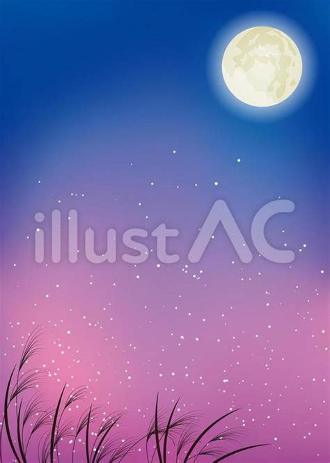 免费矢量 十五夜背景A4縦涂足付