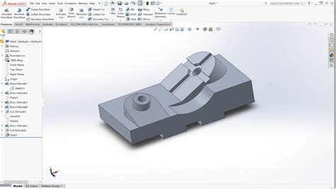 Solidworks Part Design Example 1 CSWA Question 6 YouTube