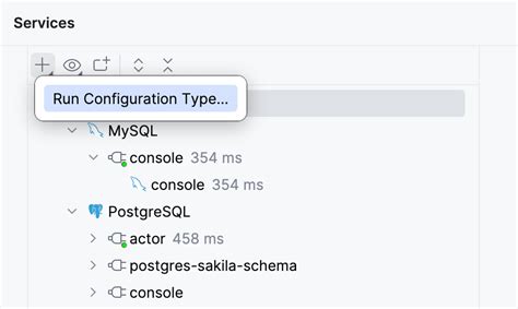 Services Tool Window DataGrip Documentation