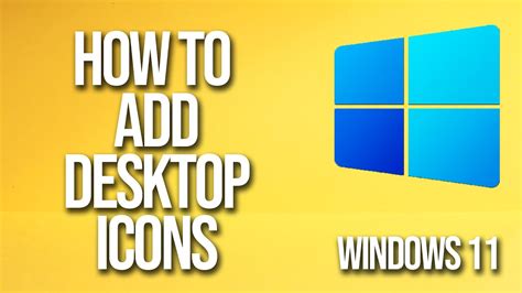 How To Add Desktop Icons Windows 11 Tutorial Youtube