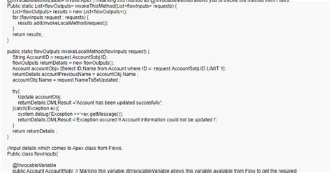 Salesforce Invoke Apex From Visual Flows