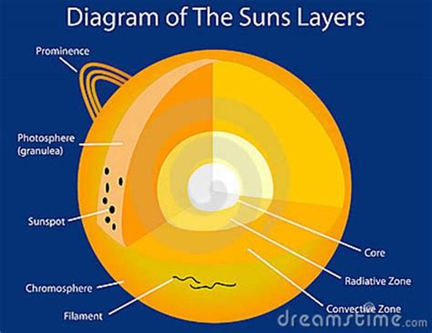 Layers Of The Sun Diagram
