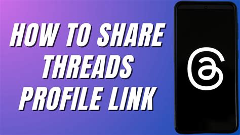 How To Share Your Threads Profile Create Threads Qr Code Youtube