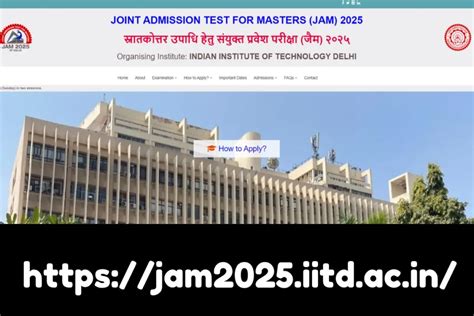 IIT JAM 2025 Exam Schedule Released Registration Opens On September 3rd At Jam2025 Iitd Ac In