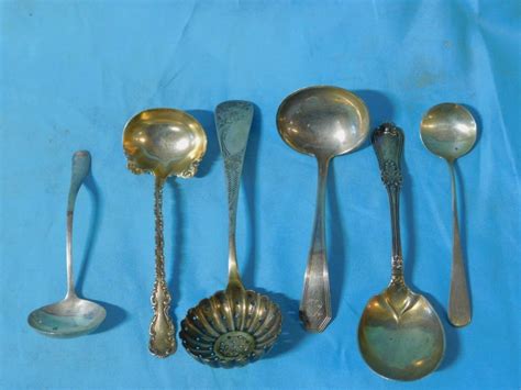 Lot 6 Sterling Silver Serving Ladles