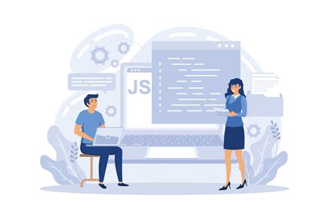Programadores Que Utilizan El Lenguaje De Programación Javascript En La