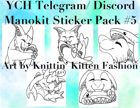Ych Manokit Telegram Discord Sticker Pack 5 Etsy