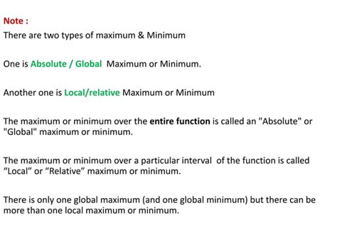 Differential Calculus Maxima Minima Ppt