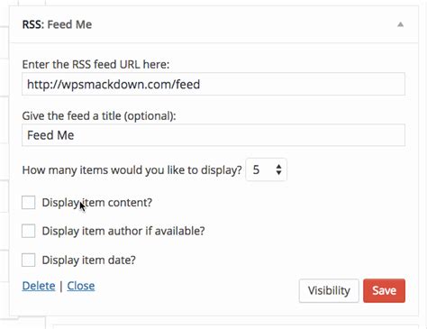 Better Wordpress Rss Widget Css Styles Sass Examples