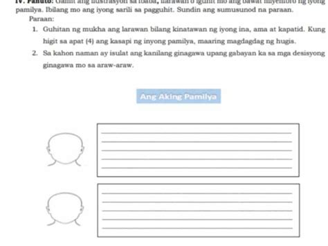 IV Panuto Gamit Ang Ilustrasyon Sa Ibaba StudyX