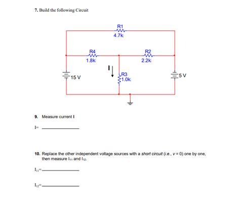 solved build the following circuitmeasure current ii replace