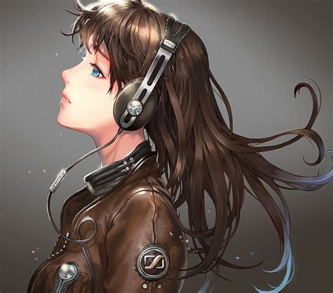 Hot Headphones Chick Wallpaper Hot Headphones Chick Wallpaper