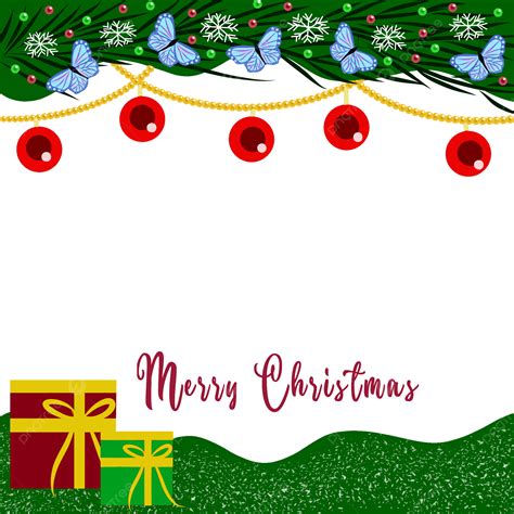 메리 크리스마스 인사 메리 크리스마스 크리스마스 프레임 Png 일러스트 및 Psd 이미지 무료 다운로드 Pngtree