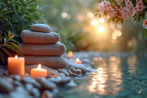 A Poster Ad Of An Holistic Spa Background Spa Warm Light Premium Ai Generated Image