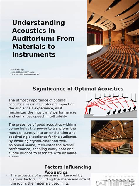 Acoustics Ppt Pdf Acoustics Sound