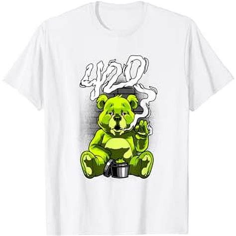 Weed Bear T Shirt 420 Joint Cannabis Stoned Teddy