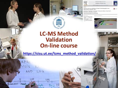 on line lc ms method validation course registration is on chair of