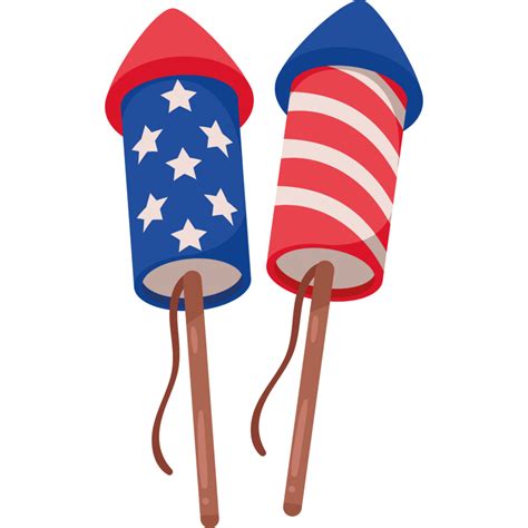 Usa Flag In Fireworks Rockets 24095385 Png