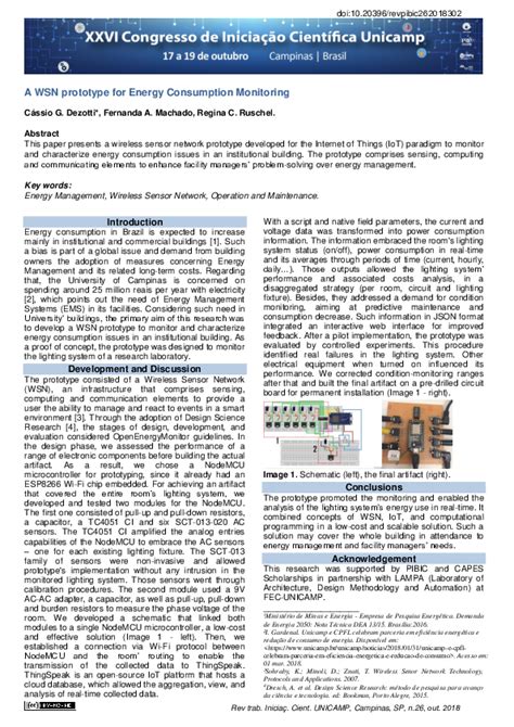 Pdf A Wsn Prototype For Energy Consumption Monitoring
