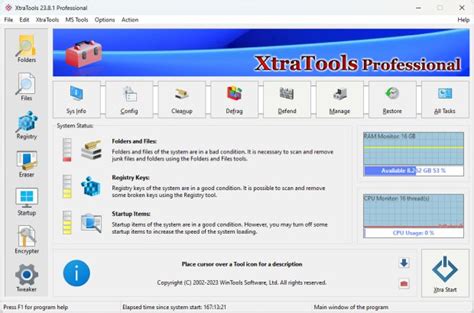 Xtratools Program Page All In One Ms Windows System Optimization Tool Scan Registry Scan