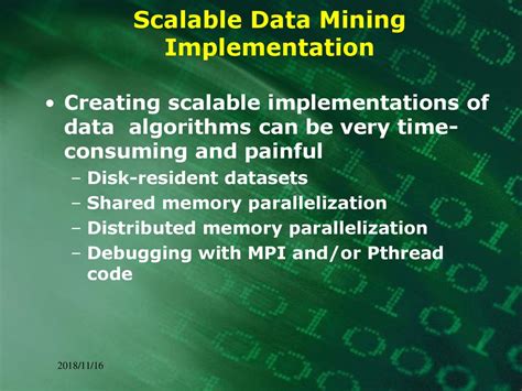 Scalable Data Mining Algorithms System Support And Applications