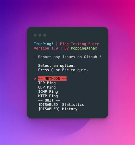 Github Poppingxanax Trueping Trueping Is A Cross Platform Ping And Port Testing Tool That