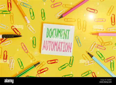 Handwriting Text Writing Document Automation Conceptual Photo Workflows That Assist In Creation