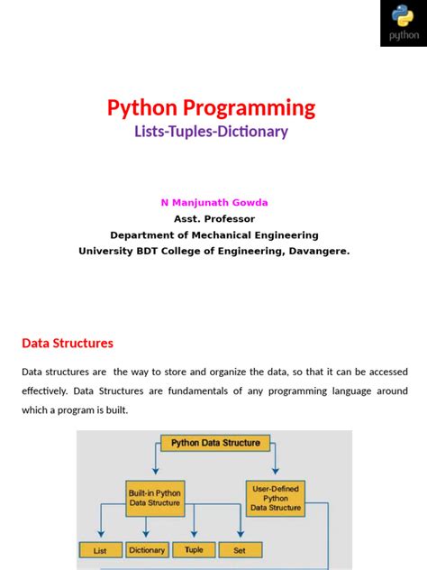 Python Programming Lists Tuples Dictionary Pdf Computer Science