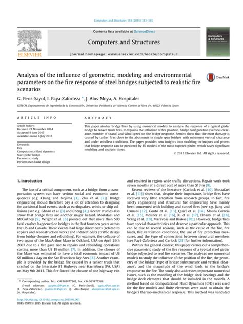 Analysis Of The Influence Of Geometric Modelingand Environmental Parameters On Bridges Subjected