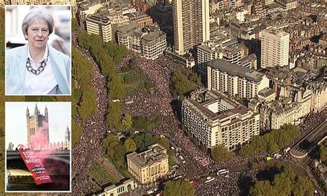 Anti Brexit Campaigners March Through London Demanding 2nd Referendum