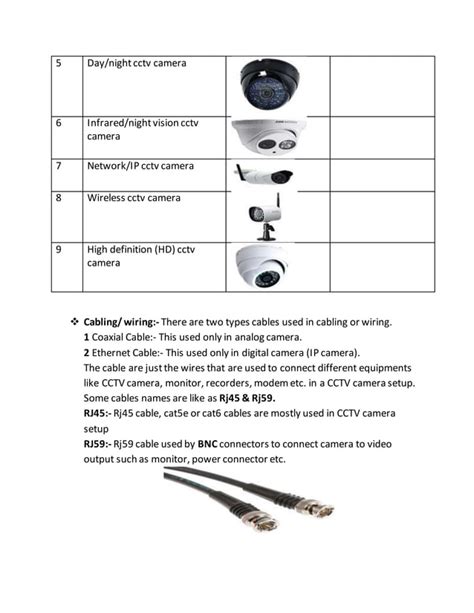 Assignment Sheet Cctv Docx Cameras And Camcorders Consumer