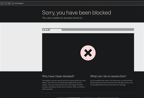 All Backends Are Down Error Genuine Ip Address Is Being Blocked From Accessing Trezor Endpoints