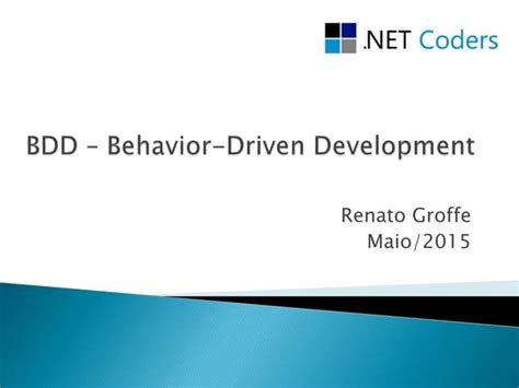 Bdd Behavior Driven Development Pptx