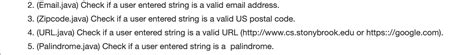 Solved 2 Emailjava Check If A User Entered String Is A
