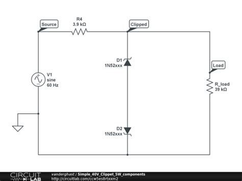 Simple 40V Clippet 5W Components CircuitLab