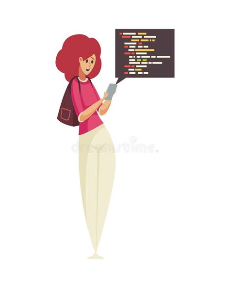 Programmer Flat Illustration Stock Vector Illustration Of Internet