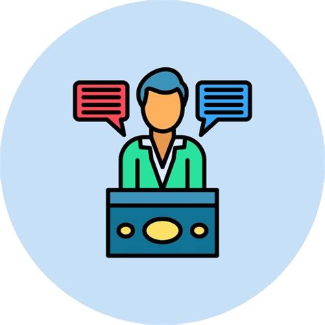 Premium Vector Speech Flat Illustration