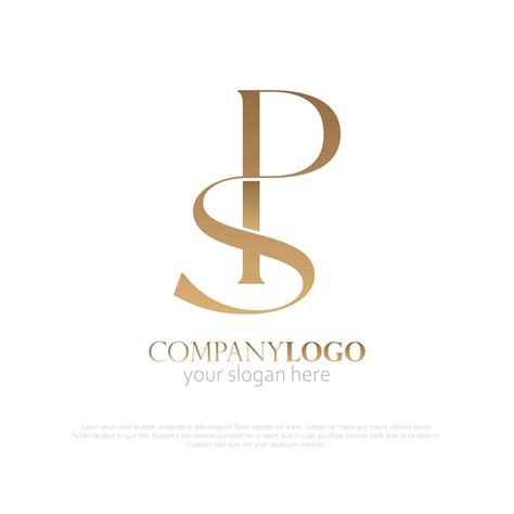 Premium Vector Monogram Sp Logo Elegant Gold
