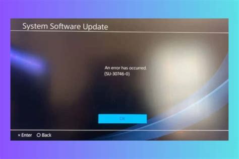 How To Fix The PS4 Error SU 30746 0 4 Simple Ways
