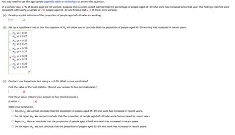 Solved Help With C PLEASE C Conduct Your Hypothesis Test Chegg Com