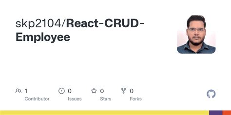 GitHub Skp2104 React CRUD Employee
