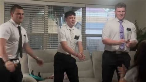 When Missionaries Drop By Girl Converts Them Into Cheerleaders