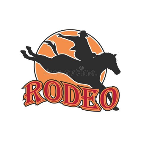 Rodeo Logo For Your Sport Business Vector Illustration Stock Vector
