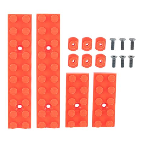 Laylax M Lok Rail Guard Blocks Red Schienenstücke Softair Rails SOFTAIRWAFFEN TEILE