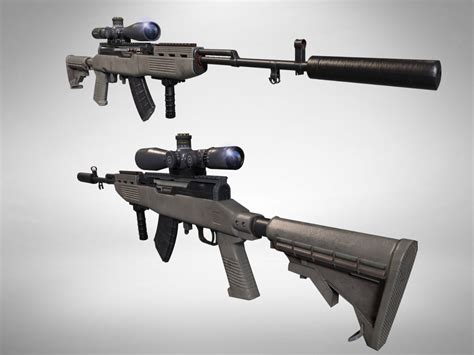 Attack Rifle 3d Models Download Free3d