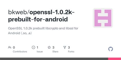 Github Bkwebopenssl 102k Prebuilt For Android Openssl 102k Prebuilt Libcrypto And Libssl
