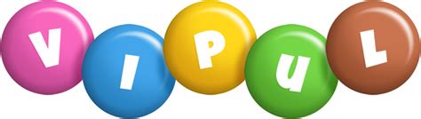 Vipul Logo Name Logo Generator Candy Pastel Lager Bowling Pin