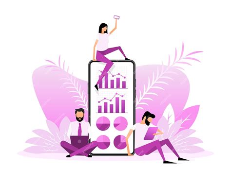 Premium Vector Data Analysis Concept People 3d Vector Icon Financial Audit Chart Concept