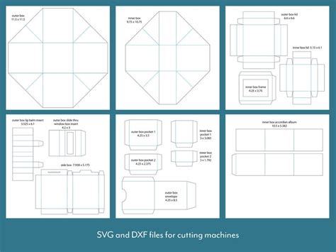 Explosion Gift Box Template Cut Files Printable Templates Etsy Australia
