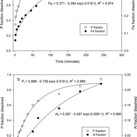 Rate Of Dissolution Of Goethite A And Of Aluminium Oxide B In 5 M Download Scientific